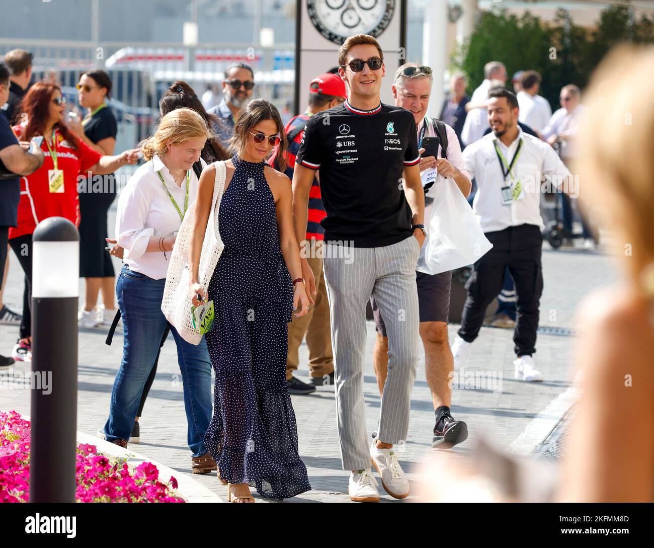 #63 George Russell (GBR, Mercedes-AMG Petronas F1 Team) und seine ...