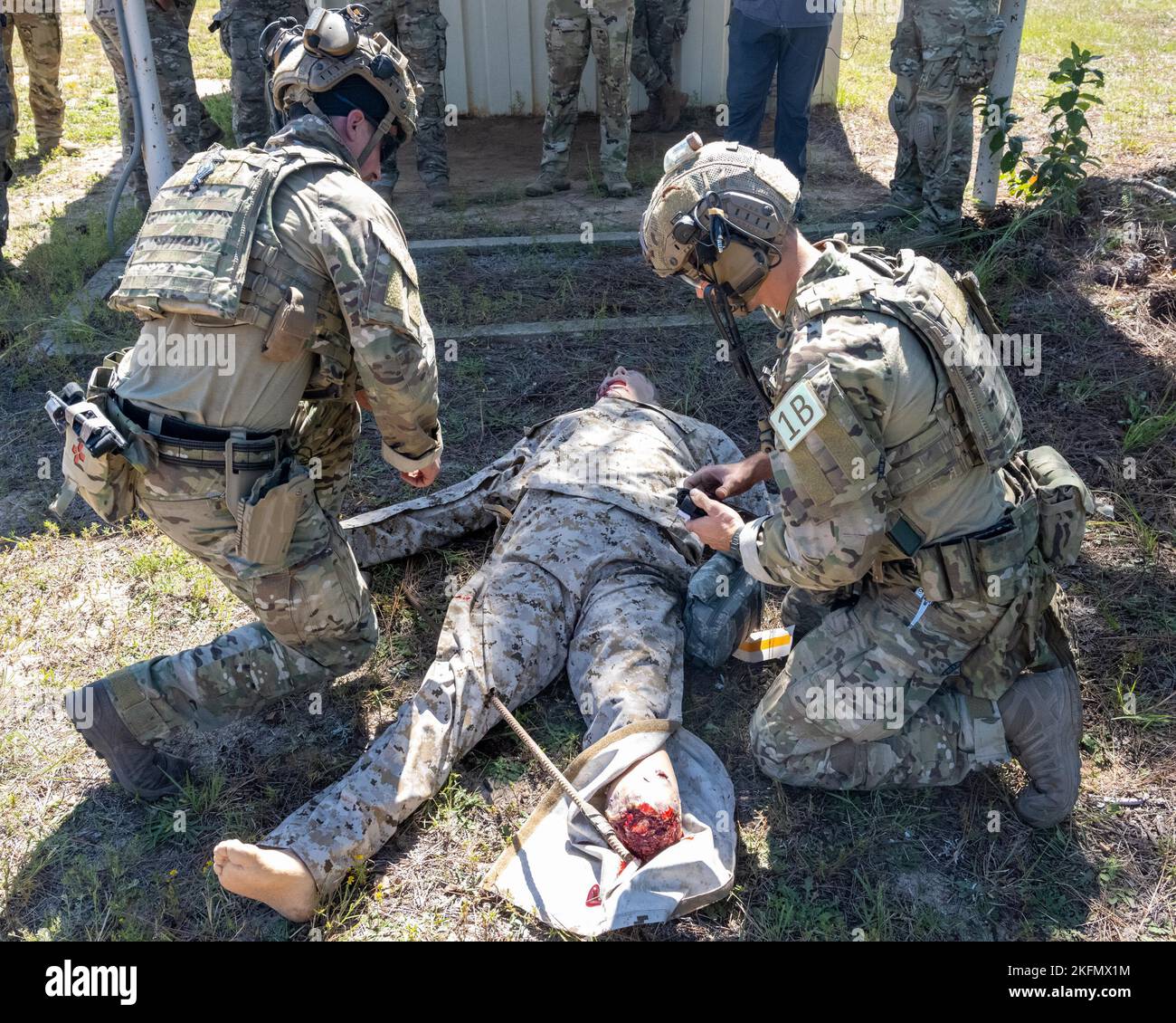 Spezialisten der Tactical Air Control Party der US Air Force der 18 ...