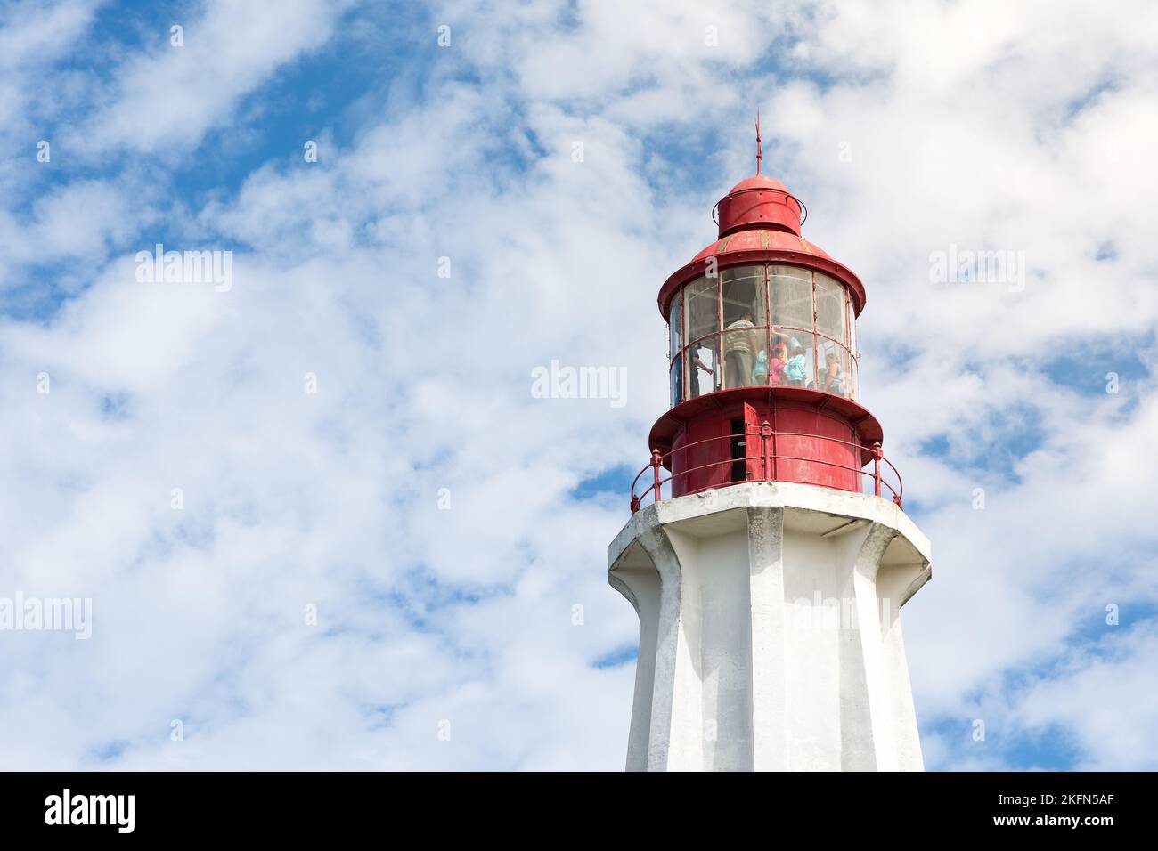 Rimouski, Kanada - 9. August 2015:Blick auf den Leuchtturm Pointe au ...