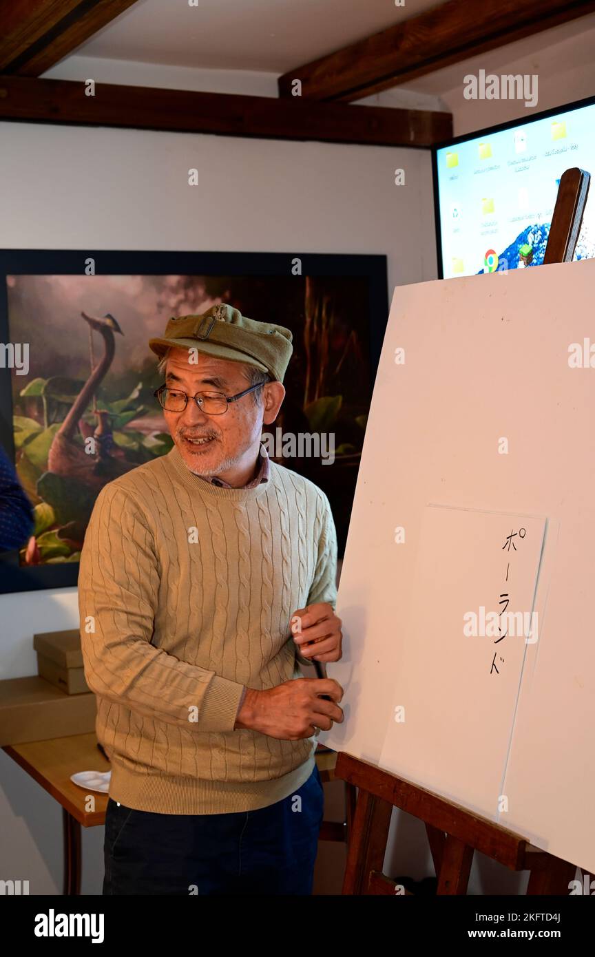 Hiroshi Kojima aka Keiun Naohiro beim Japan-Tag im Lausitz-Museum ...