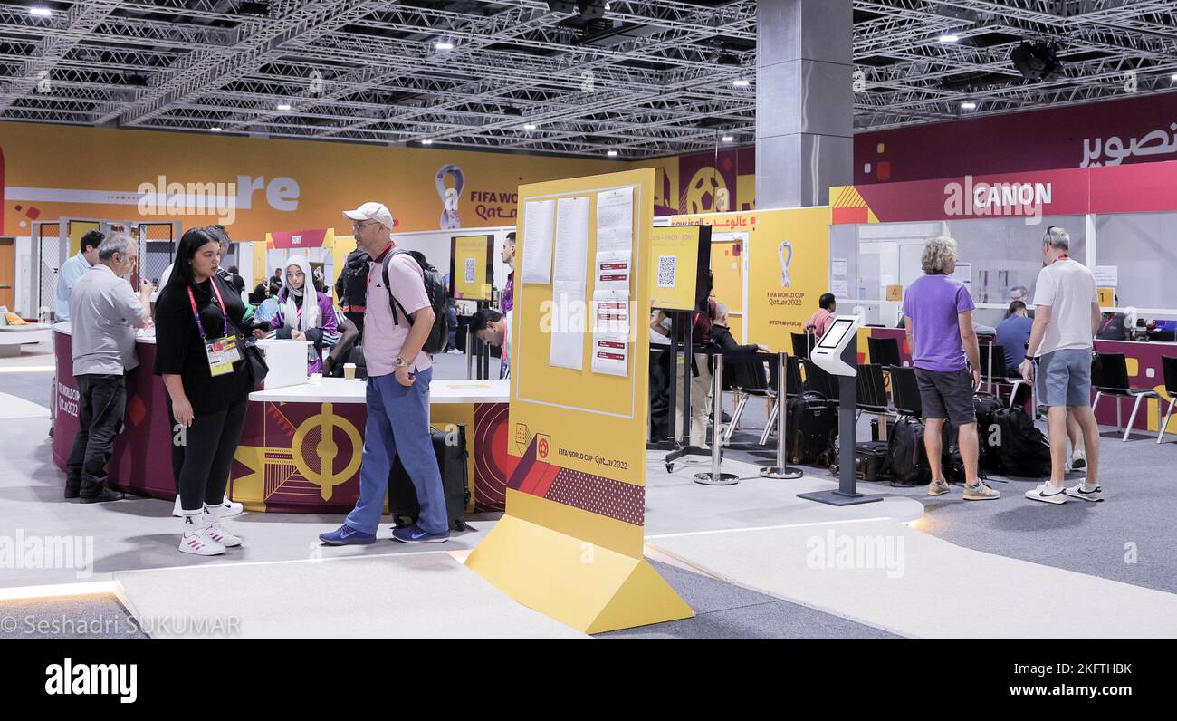 20. Nov 2022: FIFA World Cup 2022: Qatar main media Center ambienMit ...