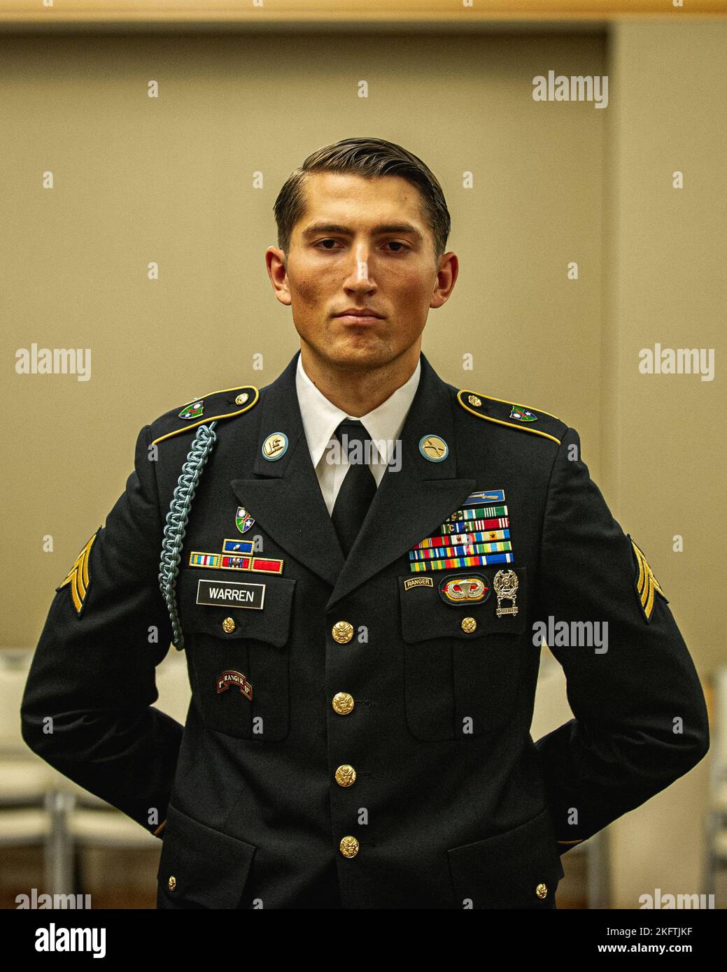 US Army Sgt. Jonathan Warren, der dem U.S. Army Special Operations ...