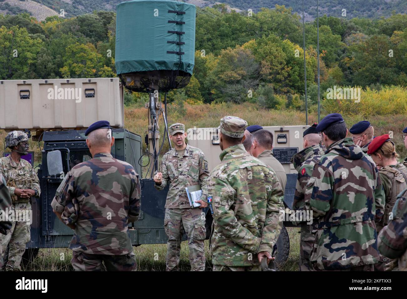 US Army LT. Col. Robert Kinney, Bataillonskommandant des 4. Bataillons ...