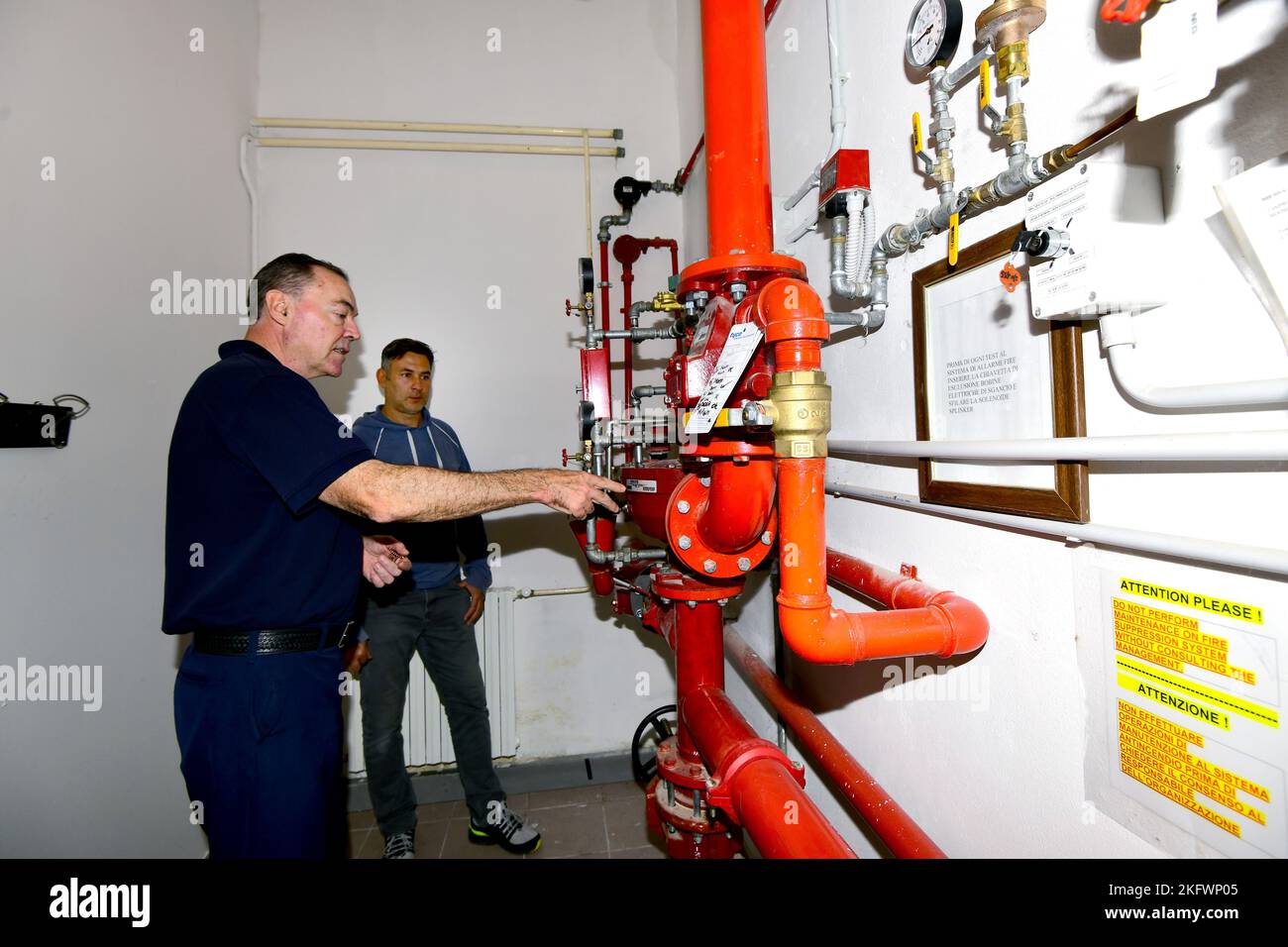 Links, Luciano Lazzeri Fire Inspector, beauftragt mit der Feuerwehr Emergency Services, Camp ...