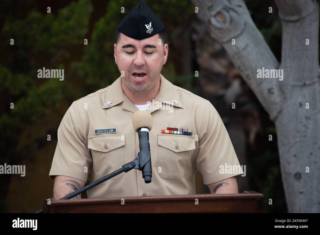 US Navy Hospital Corpsman Petty Officer 2. Class Steven Gastelum ...