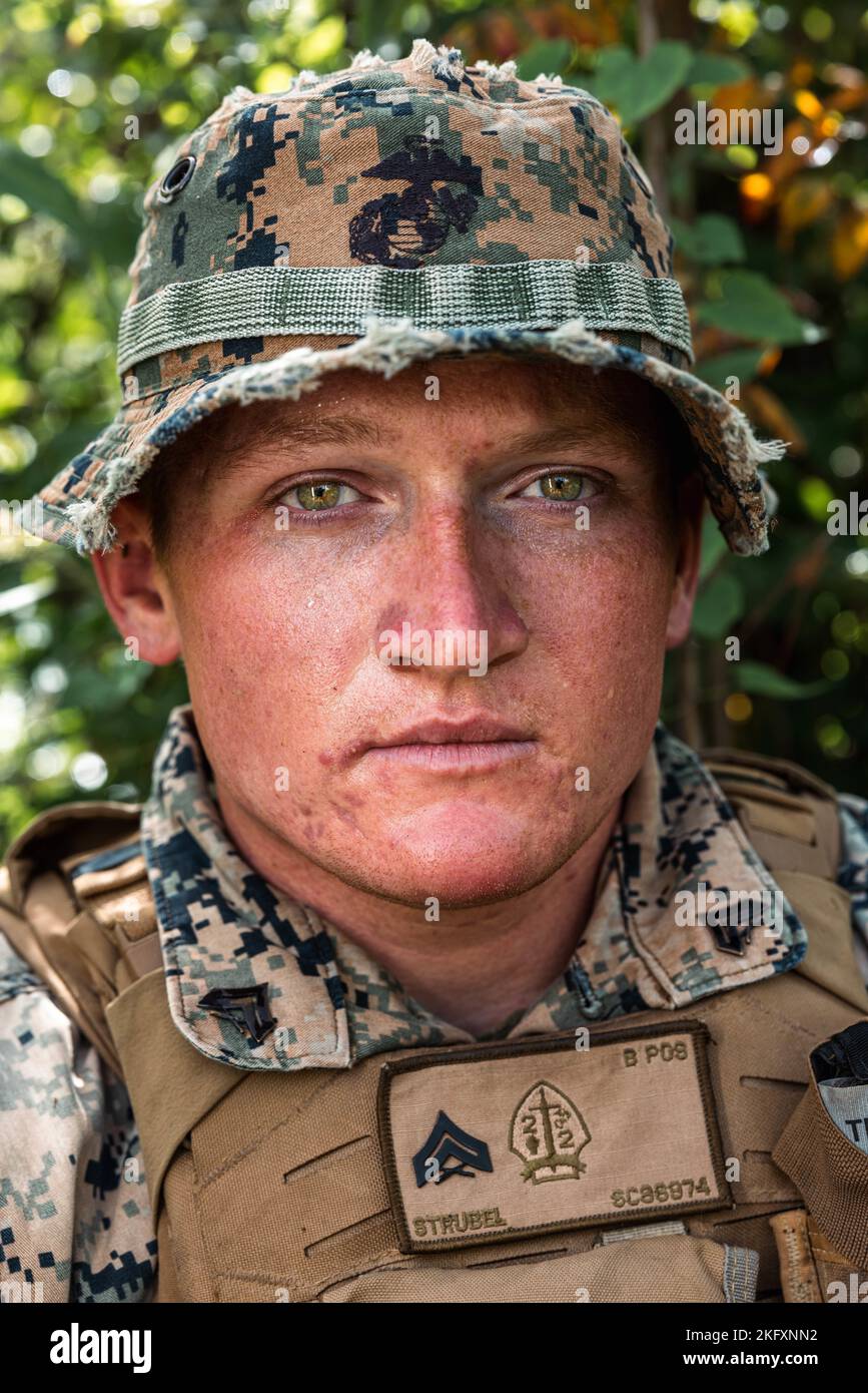 U.S. Marine Corps CPL. Collin Strubel, ein gebürtiger Landsmann aus ...