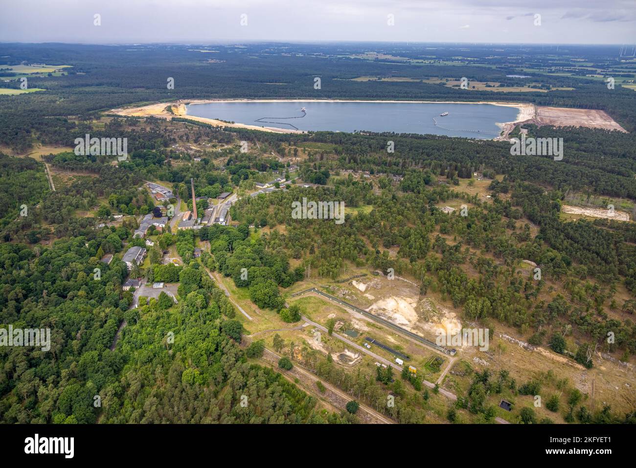 Luftaufnahme, Syhtener Mark, Wasag-Gelände mit ehemaligen ...