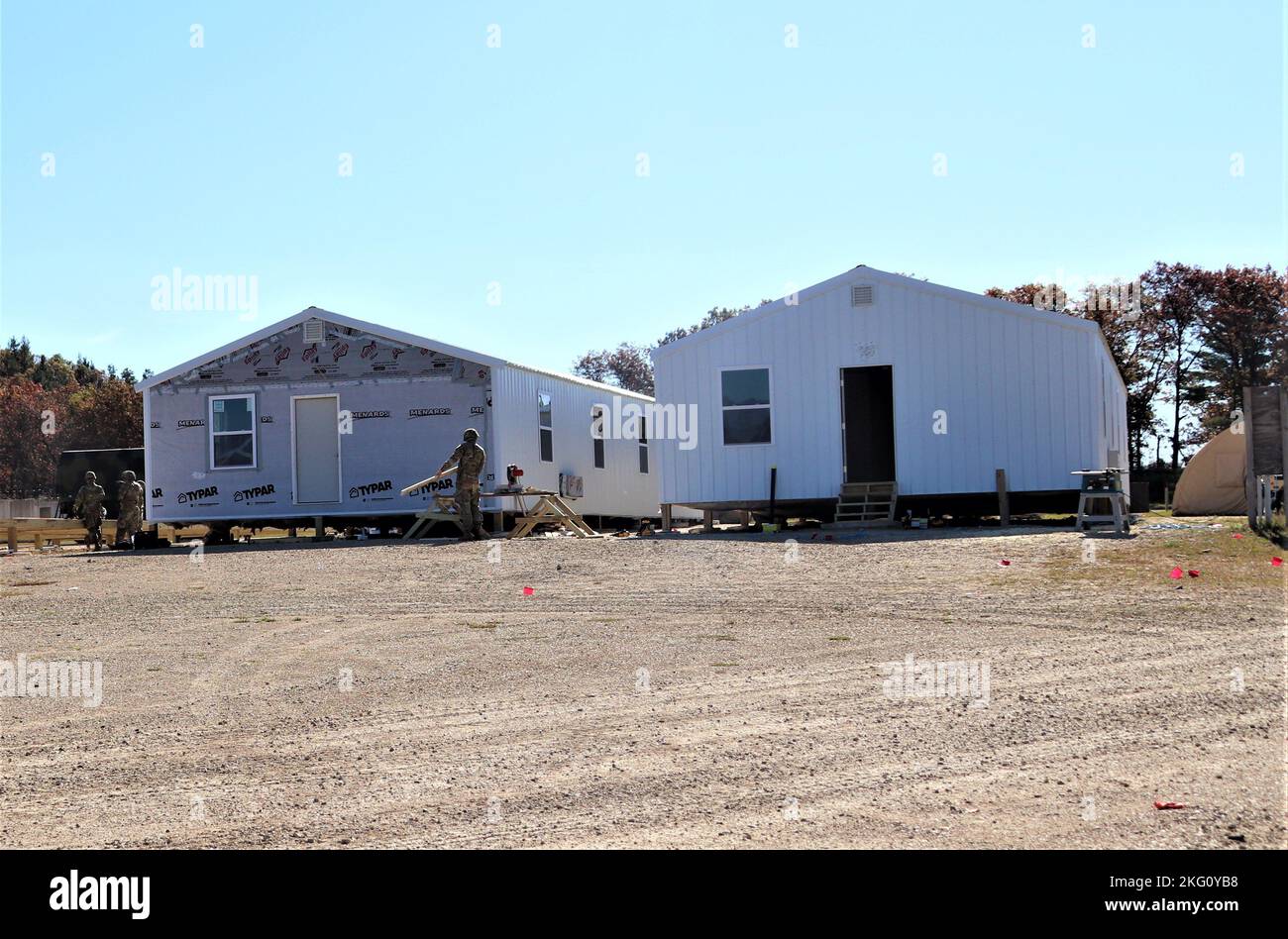 Soldaten mit der 461. Engineer Company, 367. Engineer Bataillon, 372 ...