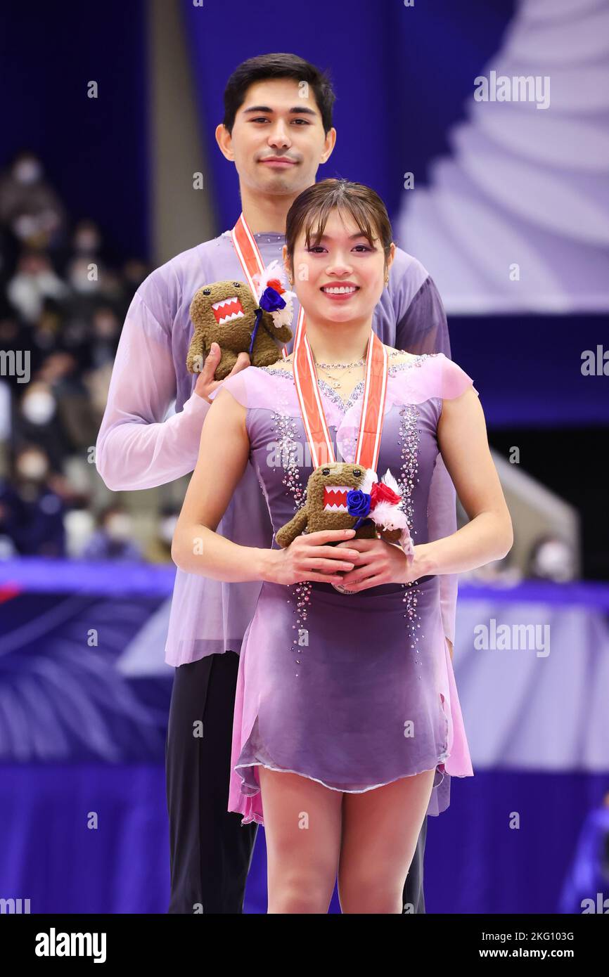 Hokkaido, Japan. 19.. November 2022. Emily Chan & Spencer Akira Howe ...