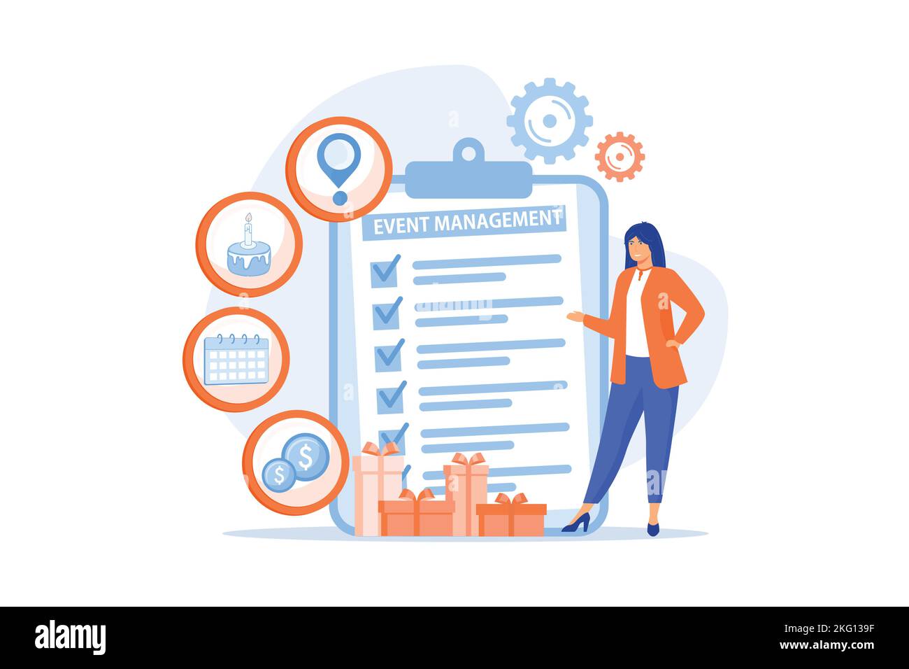 Event planning Stock-Vektorgrafiken kaufen - Alamy