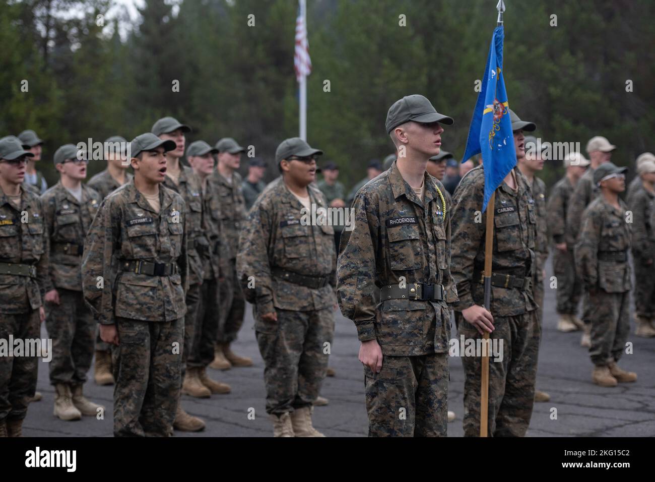 Mitglieder des Hauptquartiers der Joint Forces in Idaho und des 124 ...