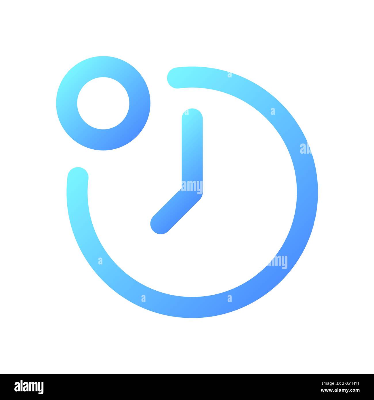 Erinnerung an Time App Pixel Perfect Gradient Linear ui-Symbol Stock-Vektorgrafik - Alamy