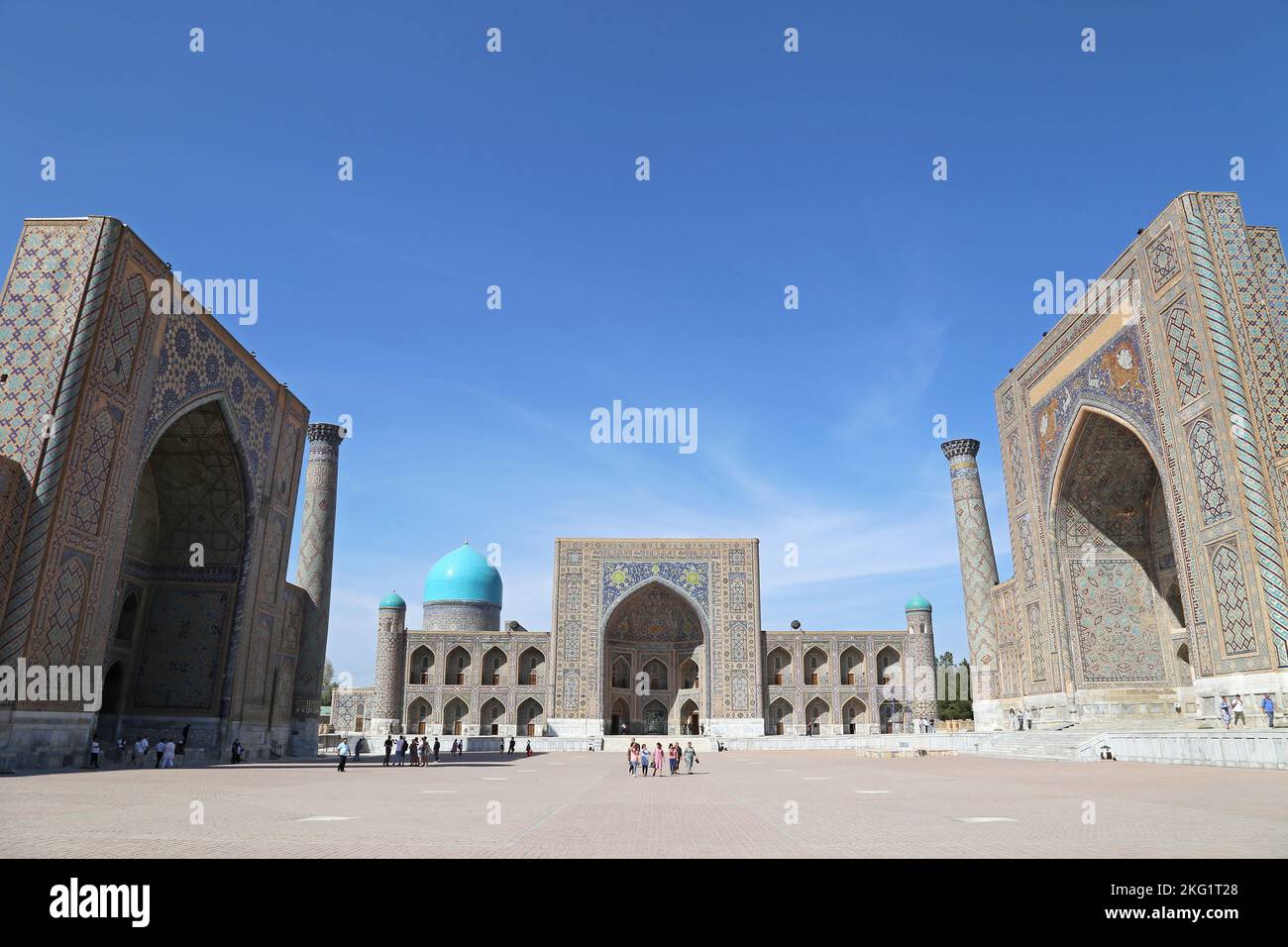 Tilla kari madrasa samarkand uzbekistan -Fotos und -Bildmaterial in ...