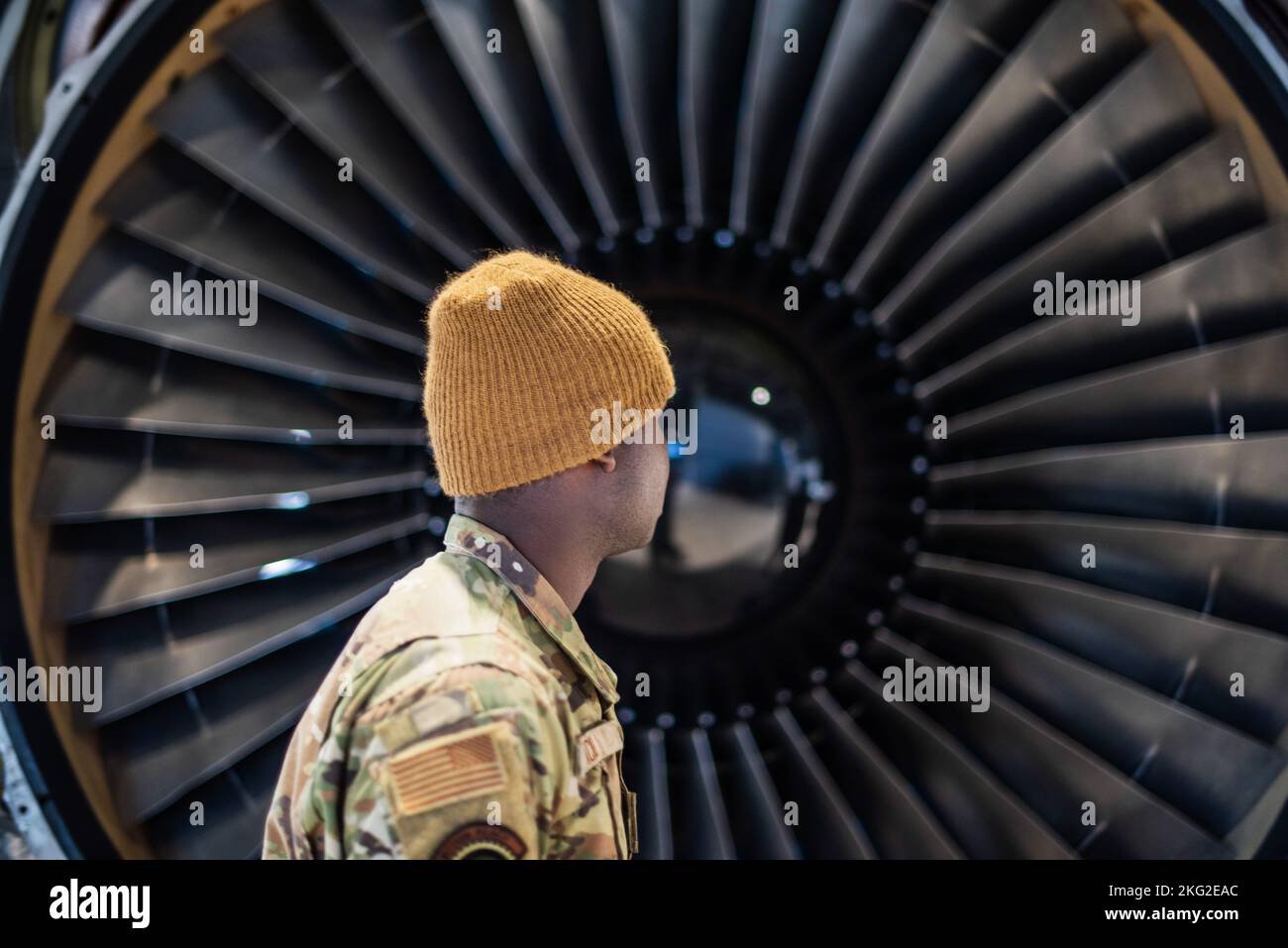U.S. Air Force Airman 1. Class Gustave Achu, 660. Aircraft Maintenance ...