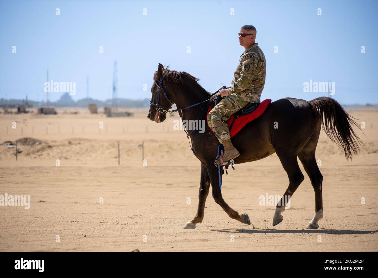 Der Oberst der US-Armee Seth Morgulas, Kommandant der Sustainment ...