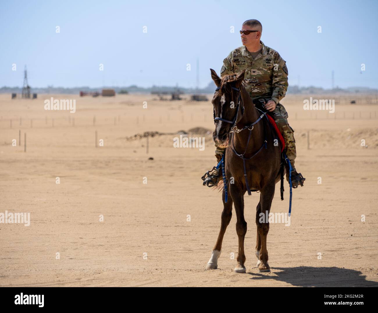 Der Oberst der US-Armee Seth Morgulas, Kommandant der Sustainment ...