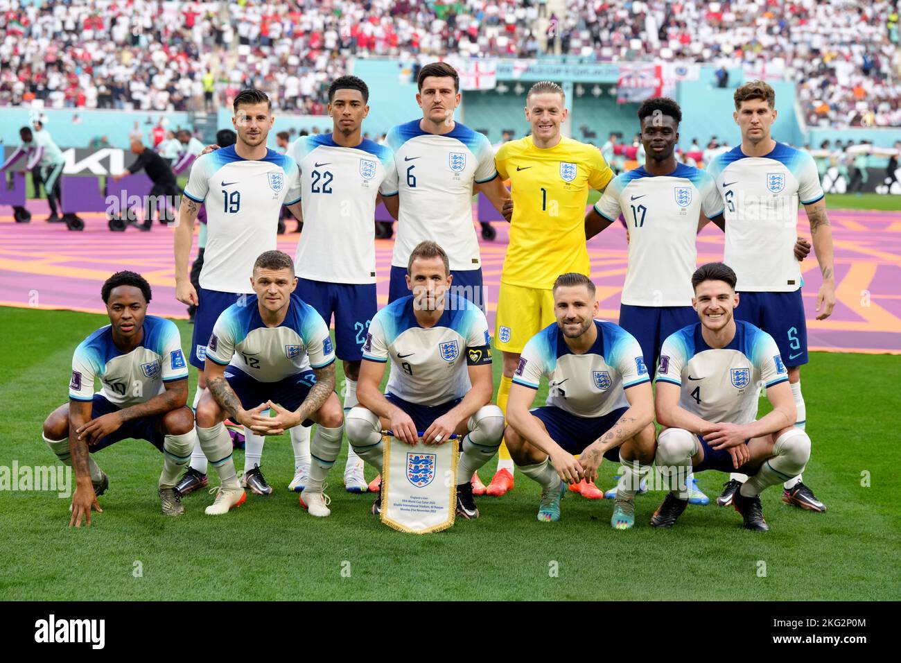 England-Team, mit hinten Reihe links-rechts, Mason Mount, Jude ...