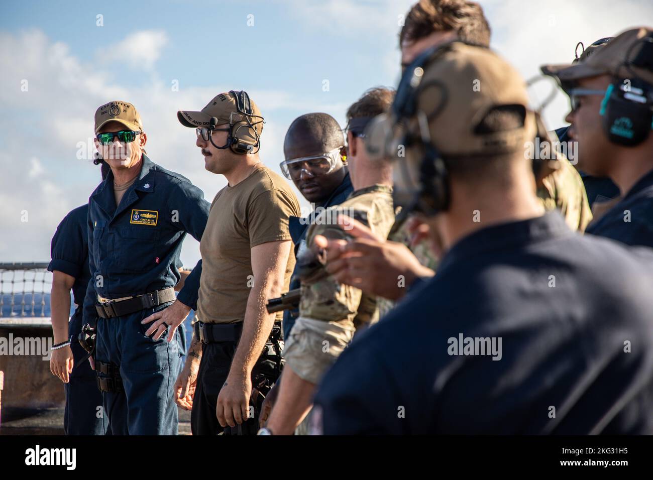 US-Bef. Corey Millis, kommandierender Offizier des Geschoss-Missel ...