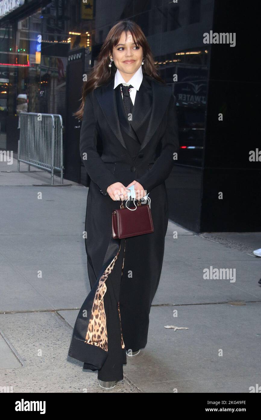 Jenna Ortega auf `Good Morning America`, um am Mittwoch über die neue ...