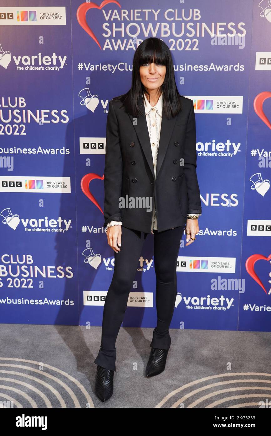 Claudia Winkleman bei den Variety Club Showbusiness Awards im London ...