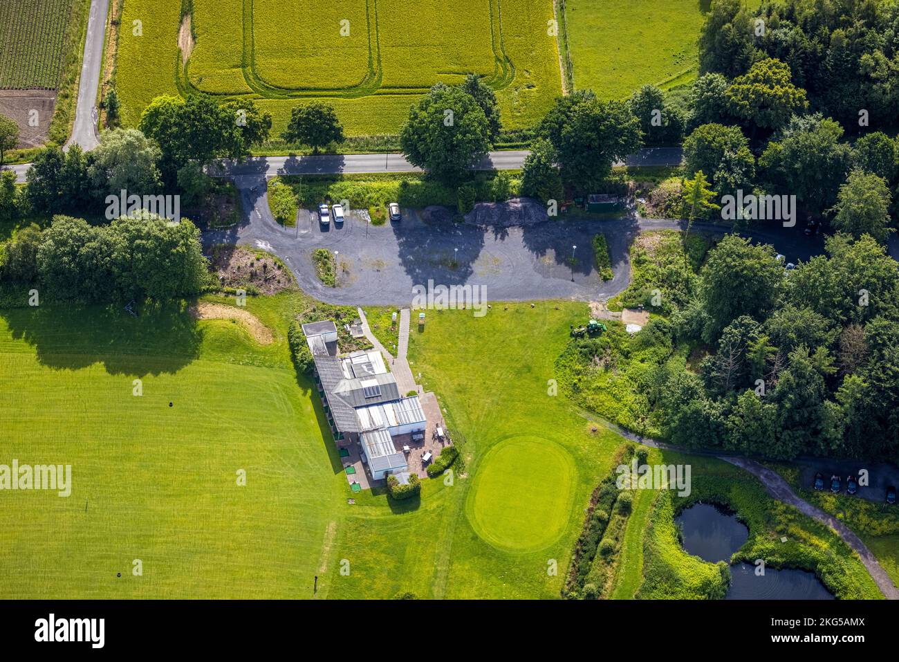 Luftaufnahme, gut Drechen Golfplatz, Driving Range, Gobel-von-Drechen ...