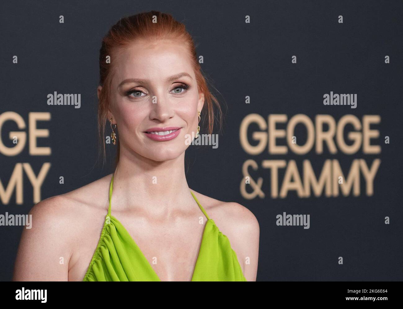 Jessica Chastain kommt zur George & TAMMY Premiere von Showtime, die am ...