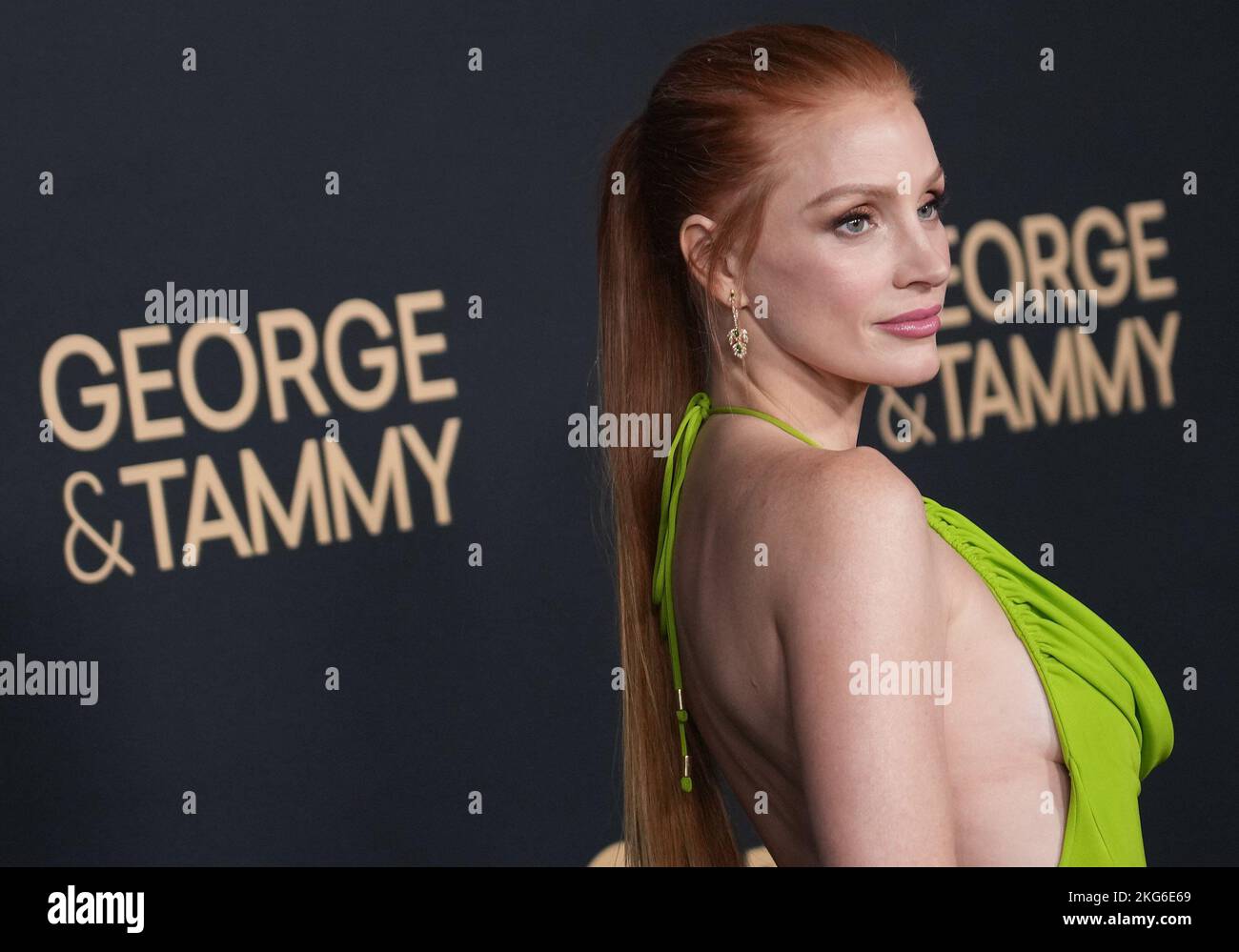Jessica Chastain kommt zur George & TAMMY Premiere von Showtime, die am ...