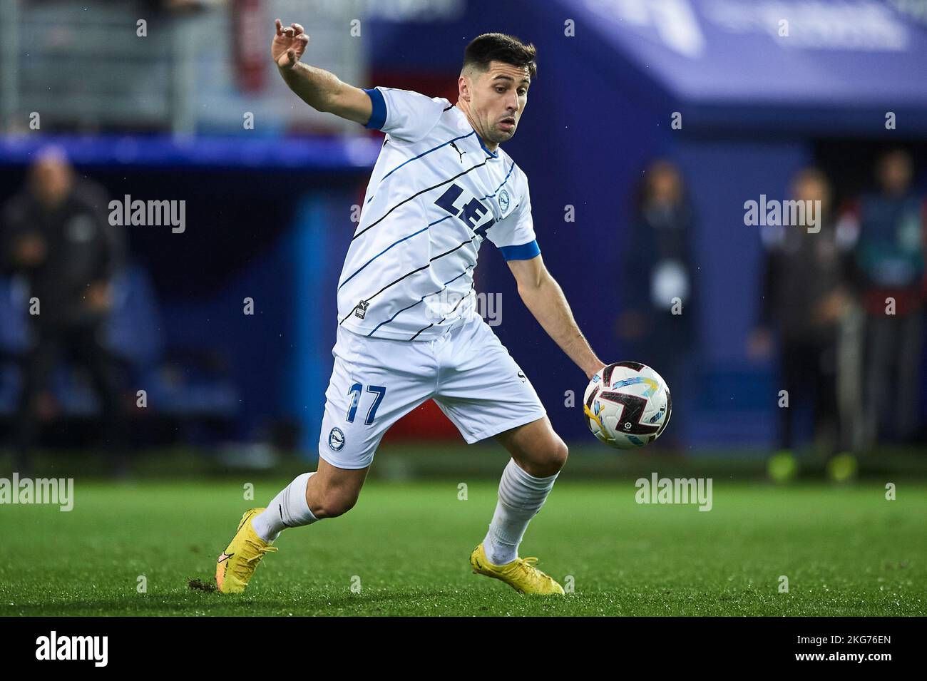 Xeber Alkain von Deportivo Alaves während der LaLiga Smartbank zwischen ...