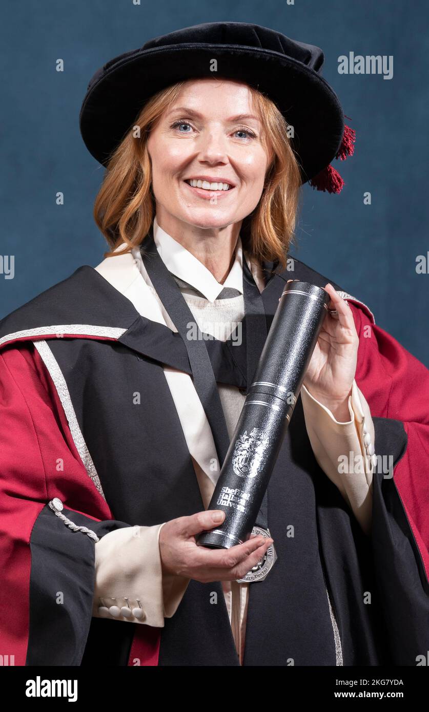 Geri Halliwell-Horner erhielt ihre Ehrendoktorwürde von der Sheffield ...