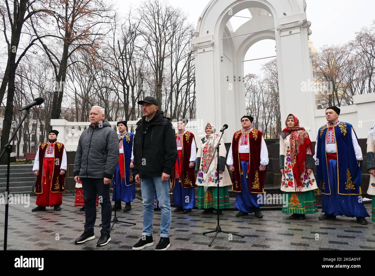 CHARKIW, UKRAINE - 21. NOVEMBER 2022 - der Bürgermeister von Charkiw ...