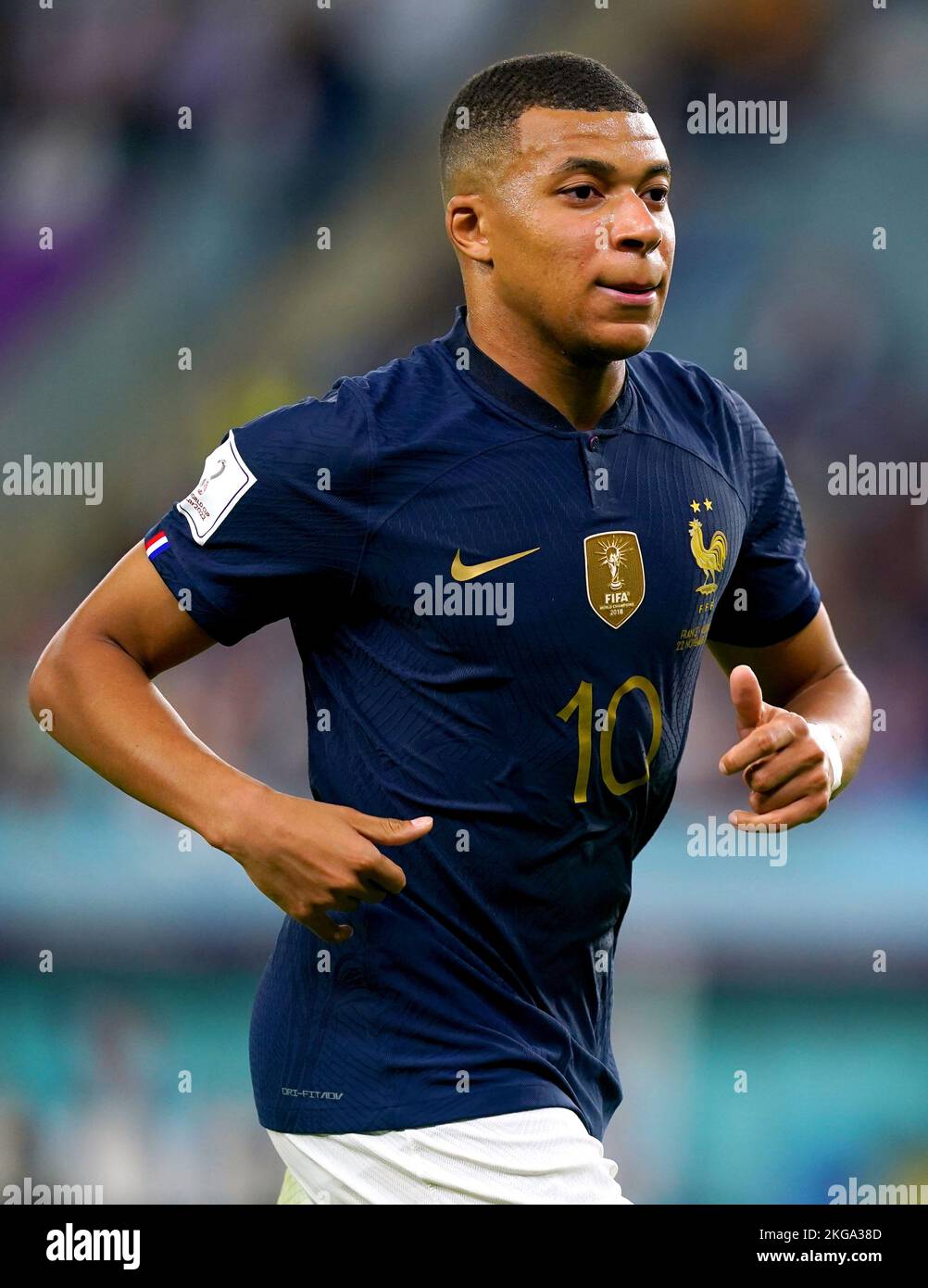 Der Franzose Kylian Mbappe während des Spiels der FIFA ...