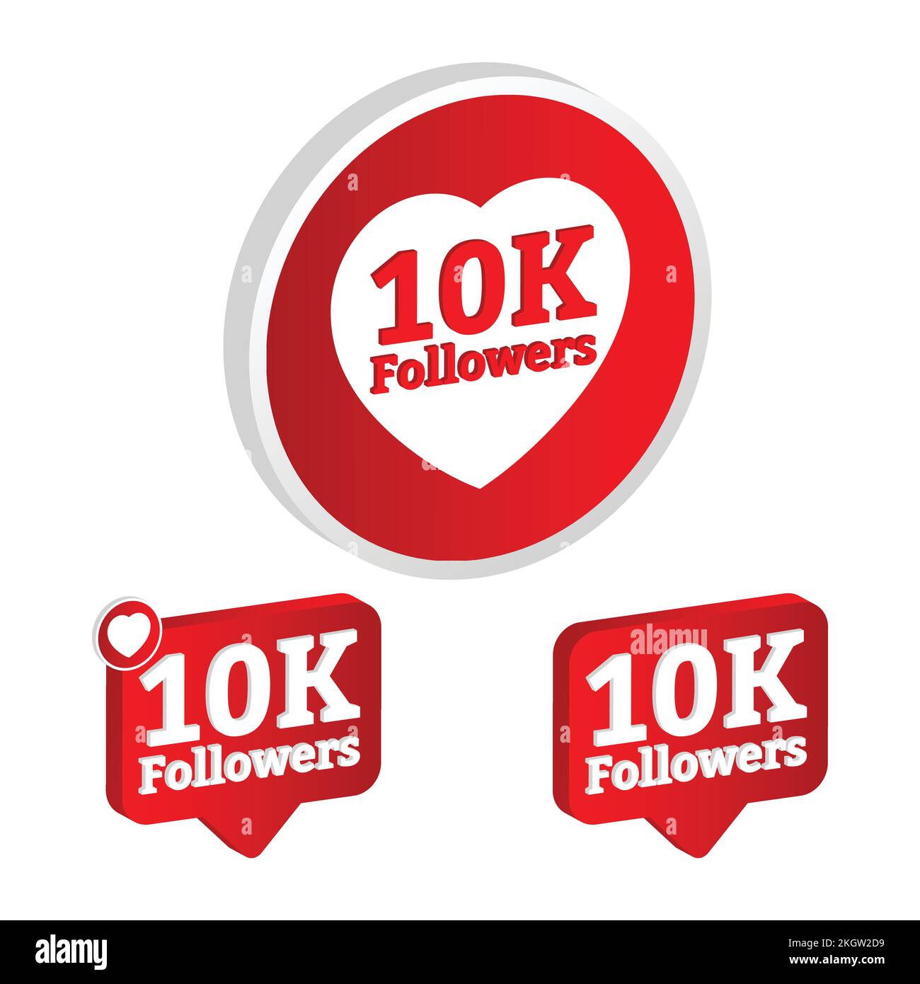 Danke follower tausend follower Stock-Vektorgrafiken kaufen - Alamy