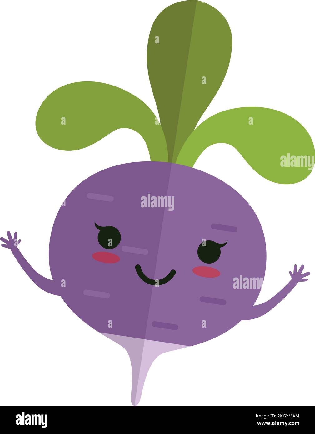 Beetroot kawaii cartoon Stock-Vektorgrafiken kaufen - Alamy