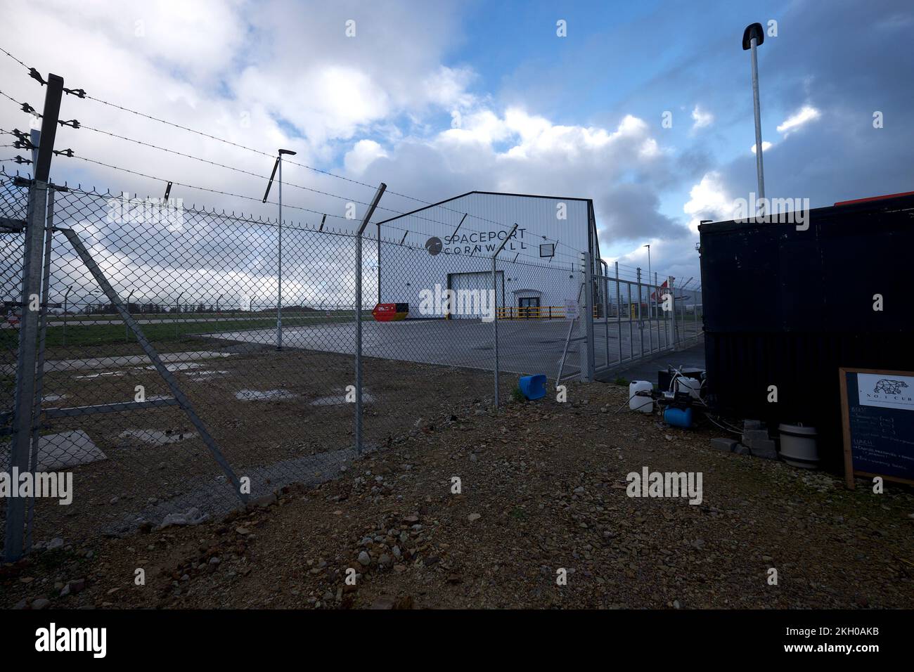 Newquay Cornwall UK 11 22 2022 RAF St Mawgan Spaceport Virgin Orbit ...
