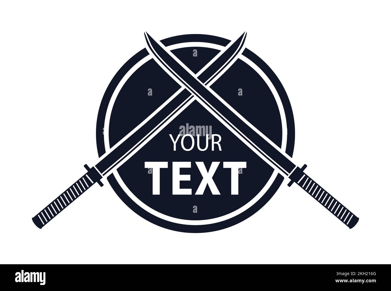 Katana Sword Logo für Kento oder Ninjutsu ninjutsu Sword Fight ...