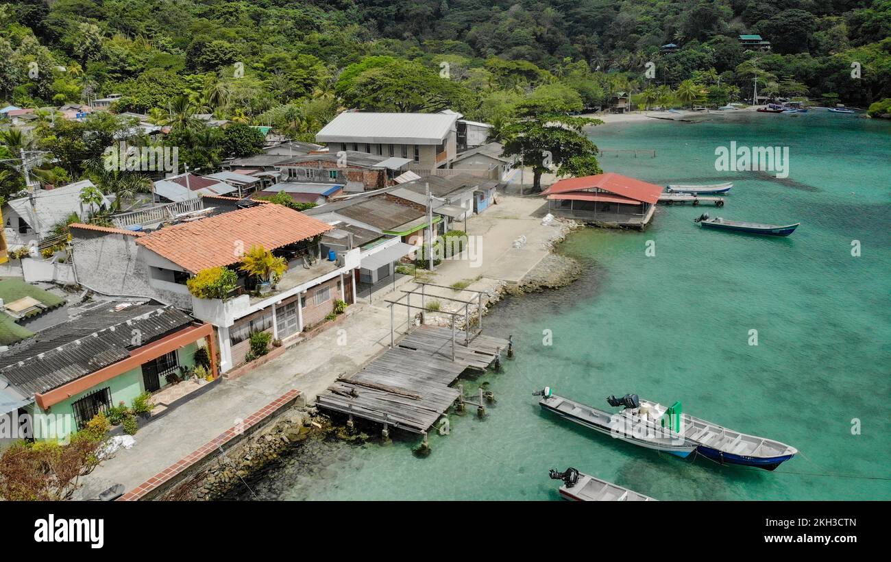 Sapzurro in der Nähe der Stadt Capurganá, nicht weit von Puerto Obaldia ...