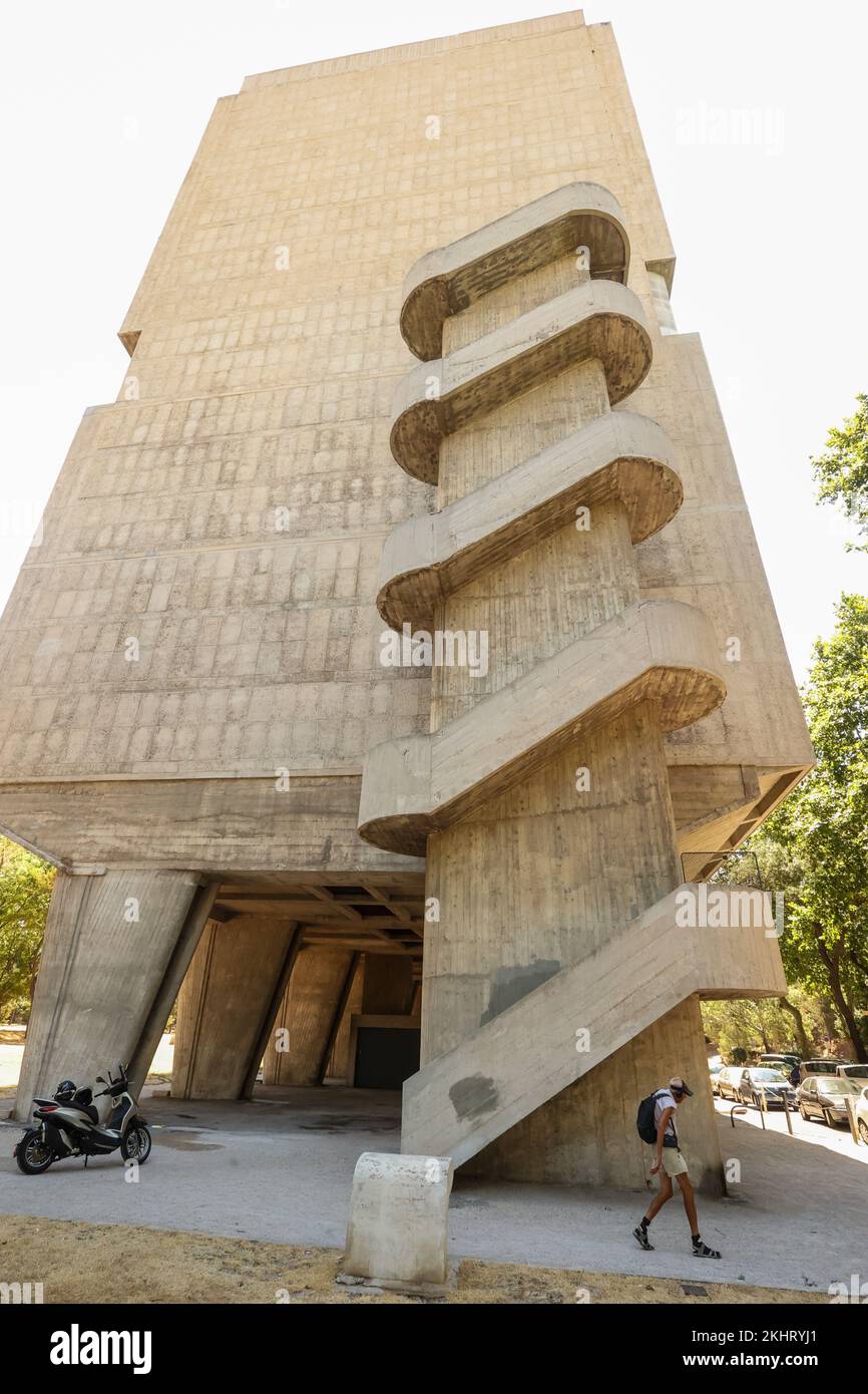 UNESCO-Weltkulturerbe, „Cité Radieuse“ (strahlende Stadt), entworfen von Le Corbusier,This ...