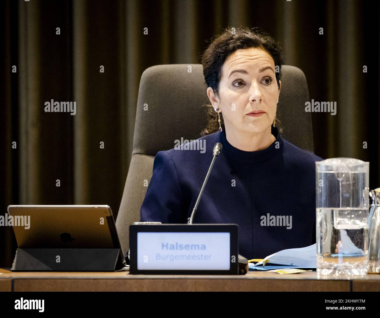 AMSTERDAM - Bürgermeisterin Femke Halsema während einer Debatte über ...