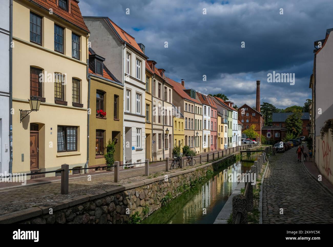 Wismar, Mecklenburg-Vorpommern, Deutschland - restaurierte Altstadt der ...