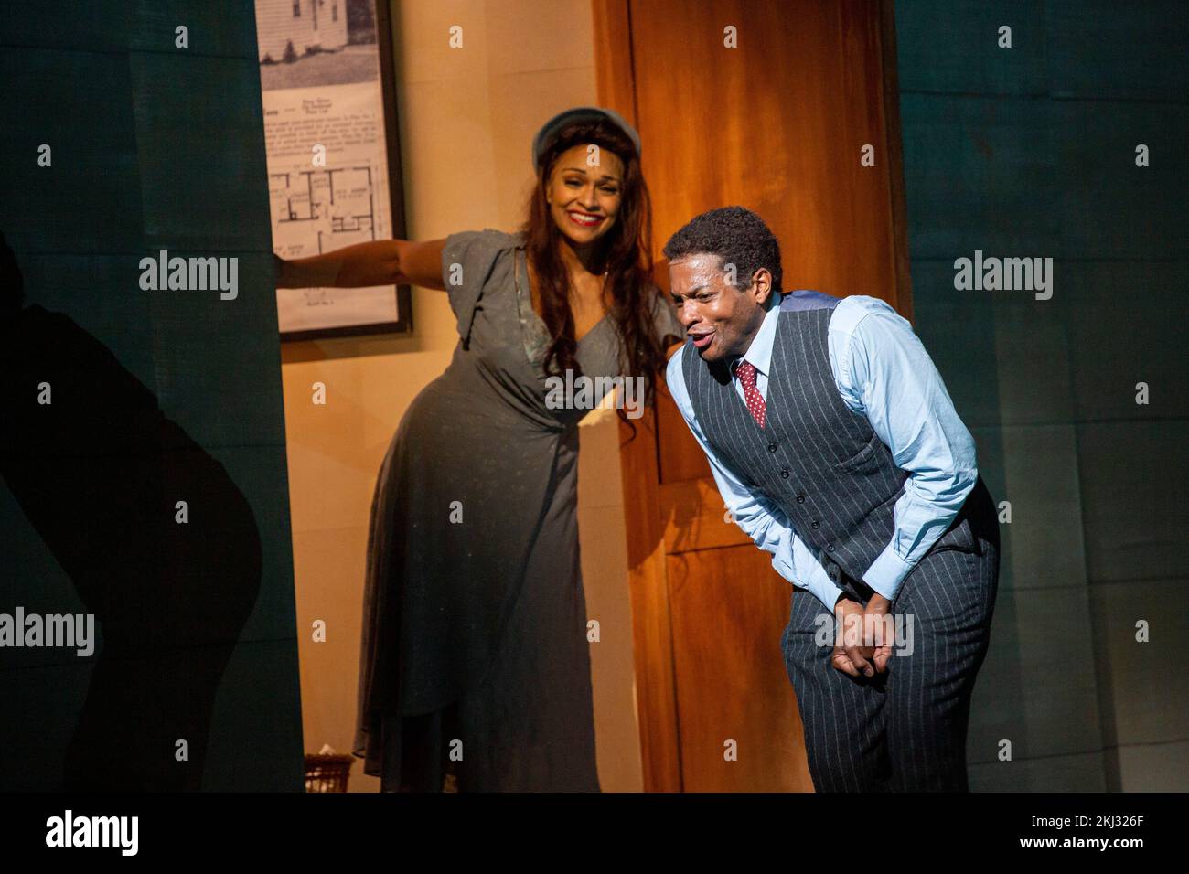 Danielle de Niese (Clara), Frederick Ballentine (George Bailey) in IT's ...