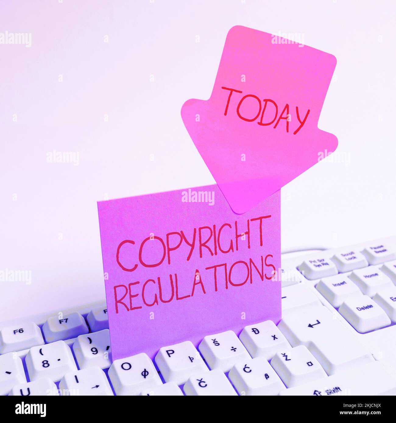 Text mit Copyright-Vorschriften für Inspiration. Die Wirtschaft zeigt ...