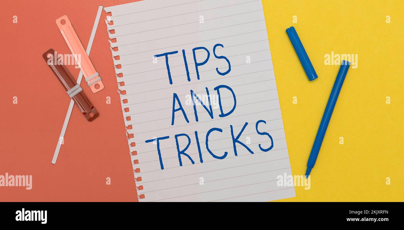 Tipps und Tricks zum Schreiben von Text per Hand. Wort für hilfreiche ...