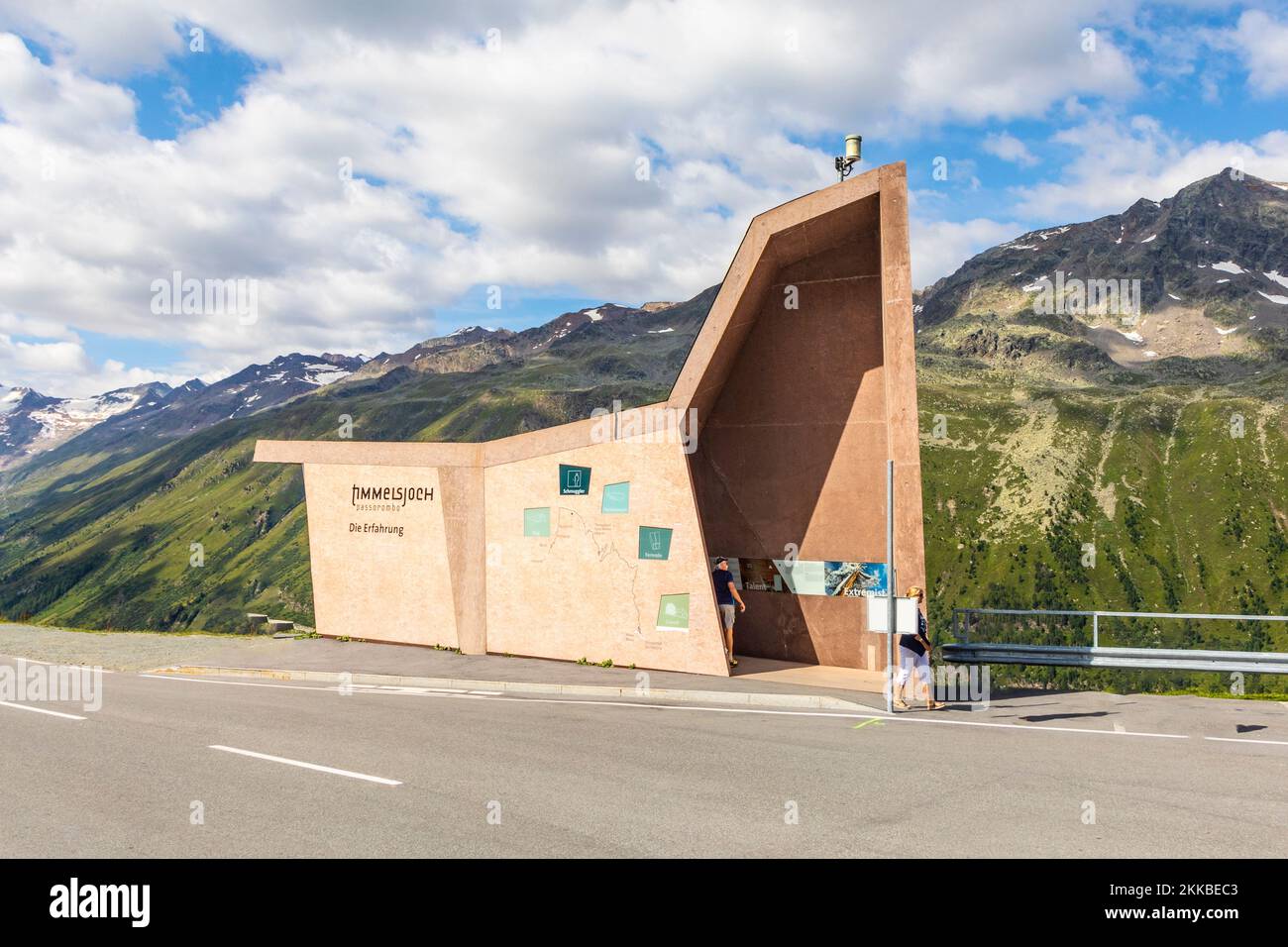 Timmelsjoch, Österreich - 5. August 2019: Timmelsjoch Erlebnispass ...