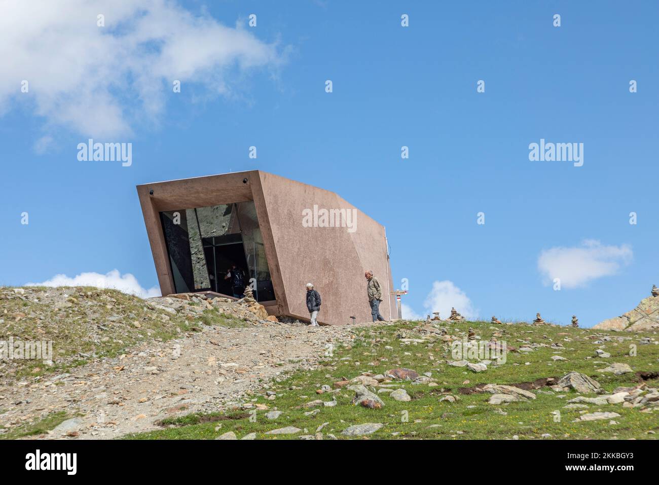 Timmelsjoch, Österreich - 14. August 2019: Timmelsjoch Erlebnispass ...