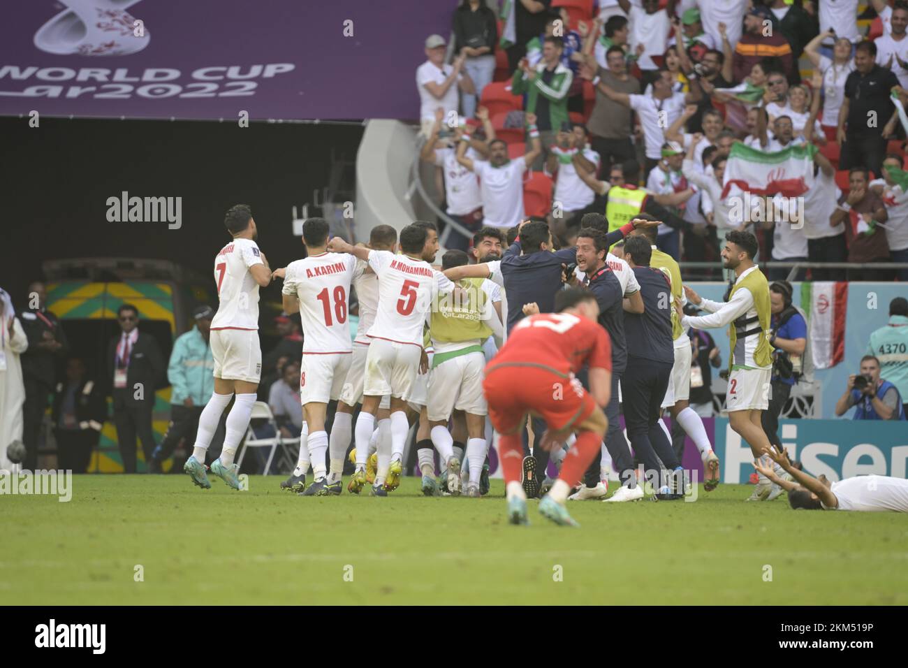 Doha – Katar 26. November 2022, FIFA-Weltmeisterschaft Katar Polen und ... Doha – Katar 26. November 2022, FIFA-Weltmeisterschaft Katar Polen und ...