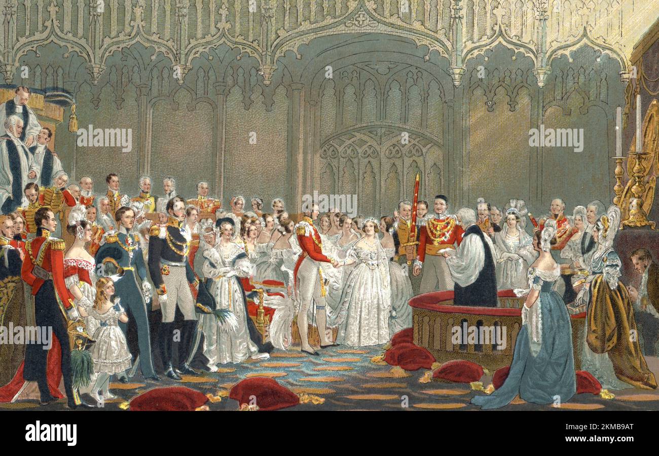 Hochzeit von königin victoria und prinz albert -Fotos und -Bildmaterial ...