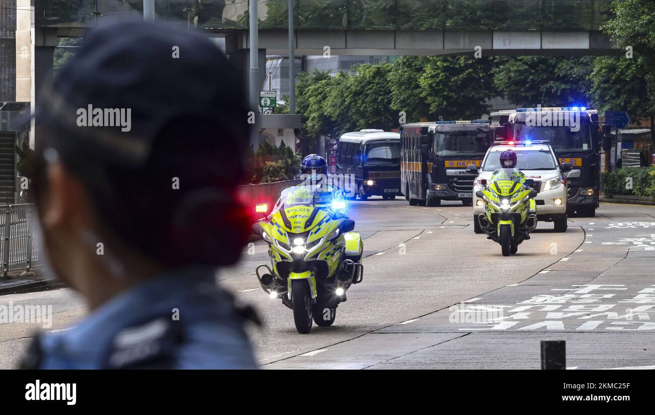 Sechs ehemalige Führungskräfte von Apple Daily, Law Wai-kwong, Cheung ...