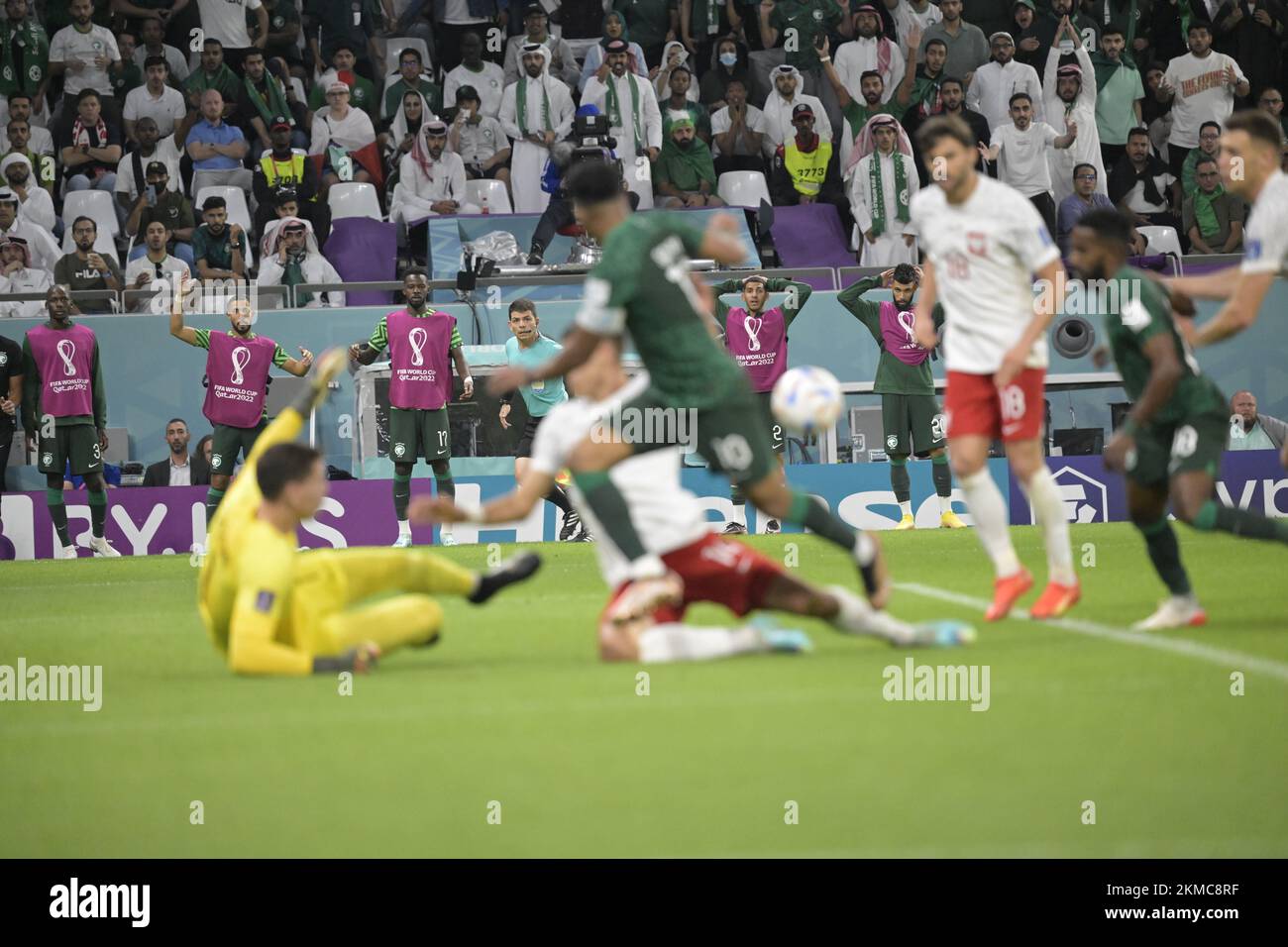 Doha-Katar 26. November 2022, FIFA-Weltmeisterschaft Katar Polen und ... Doha-Katar 26. November 2022, FIFA-Weltmeisterschaft Katar Polen und ...