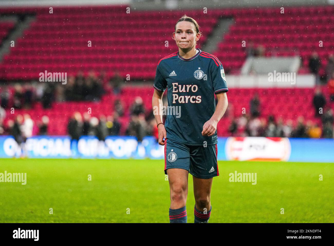 Eindhoven – Justine Brandau von Feyenoord V1 während des Spiels ...