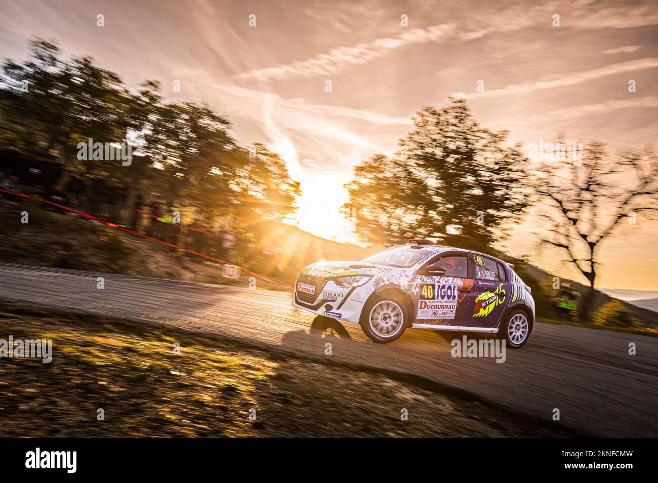 40 COSTES Loic, PERRIN Christelle, Peugeot 208 Rally4, Aktion während ... 40 COSTES Loic, PERRIN Christelle, Peugeot 208 Rally4, Aktion während ...